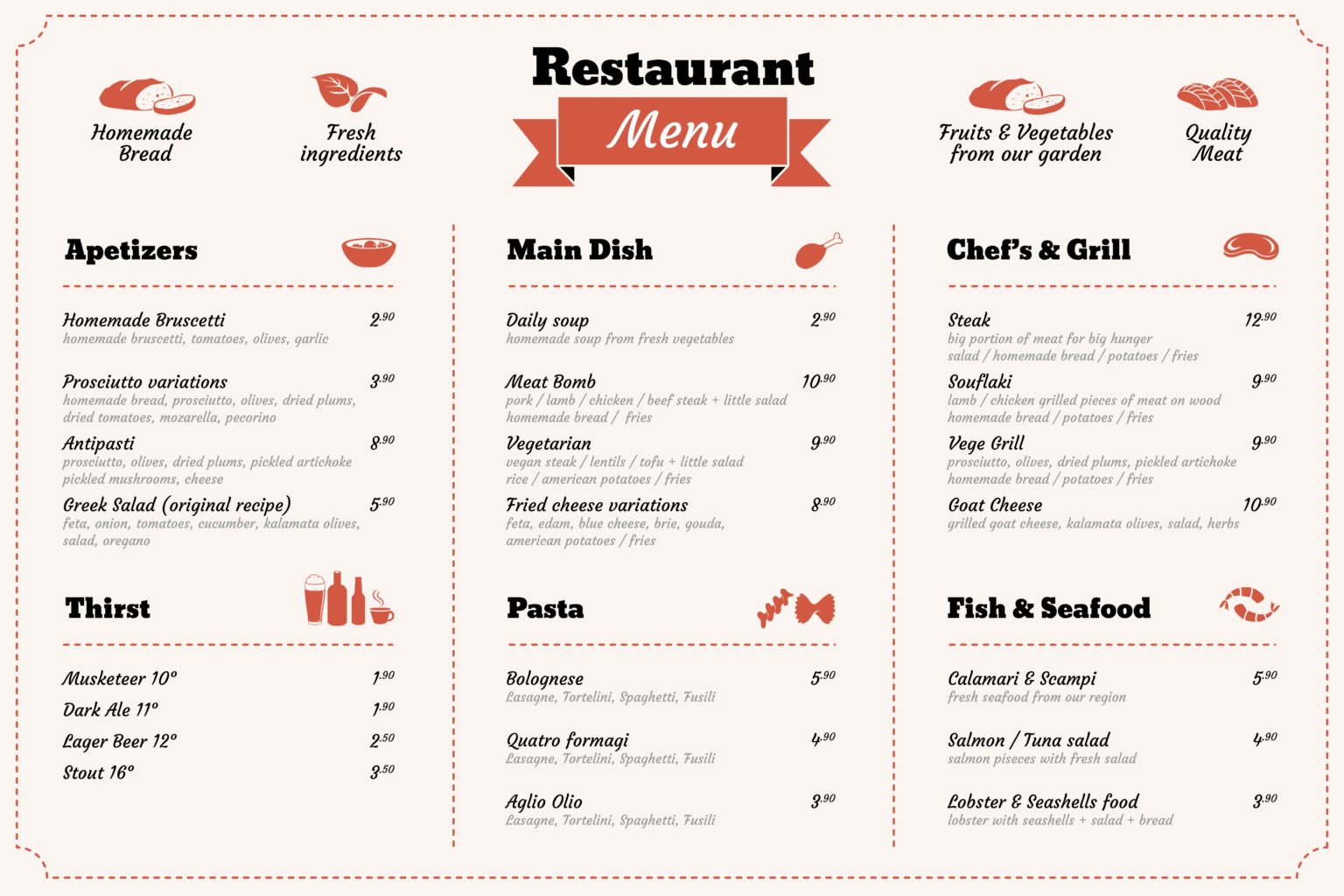 Menu Design Best Practices - Escoffier