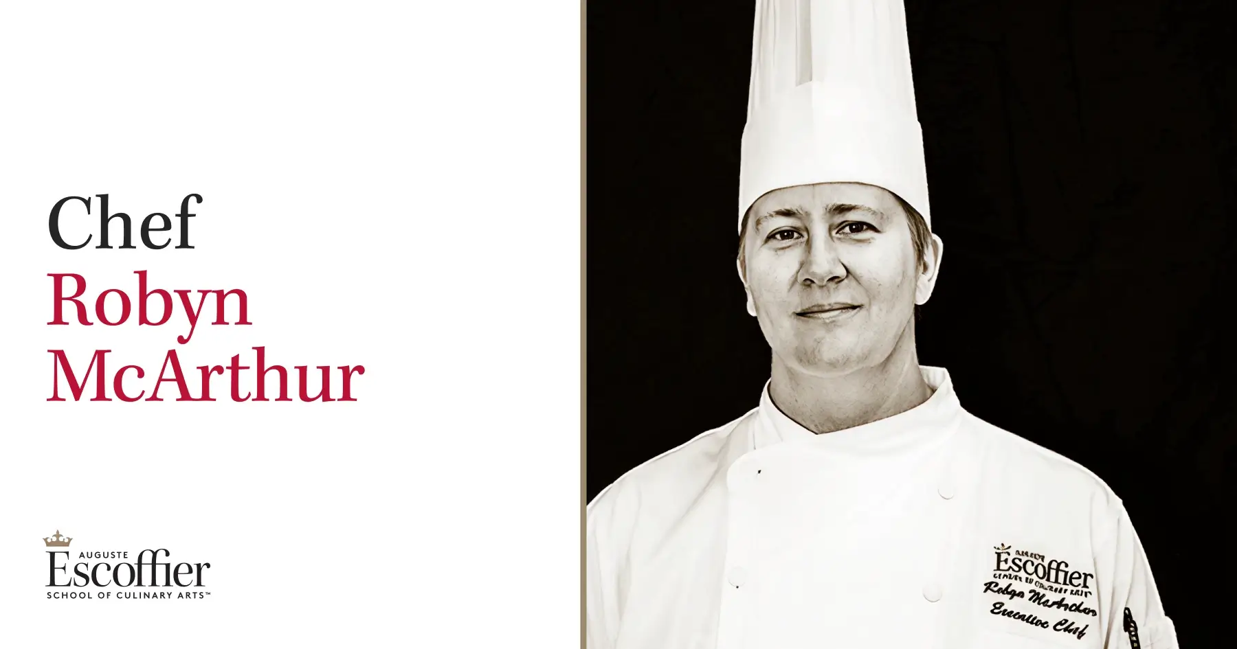 Chef Robyn McArthur - Escoffier