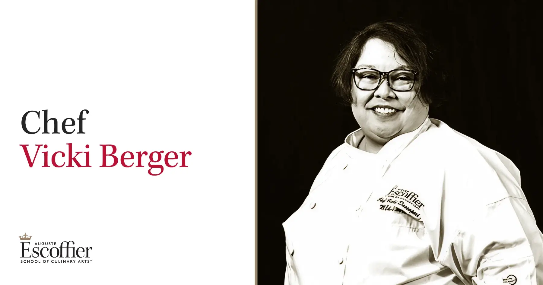 Chef Vicki Berger - Escoffier