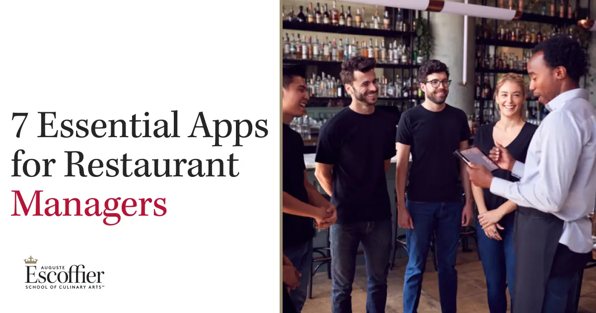 7 Apps For Restaurant Managers - Escoffier