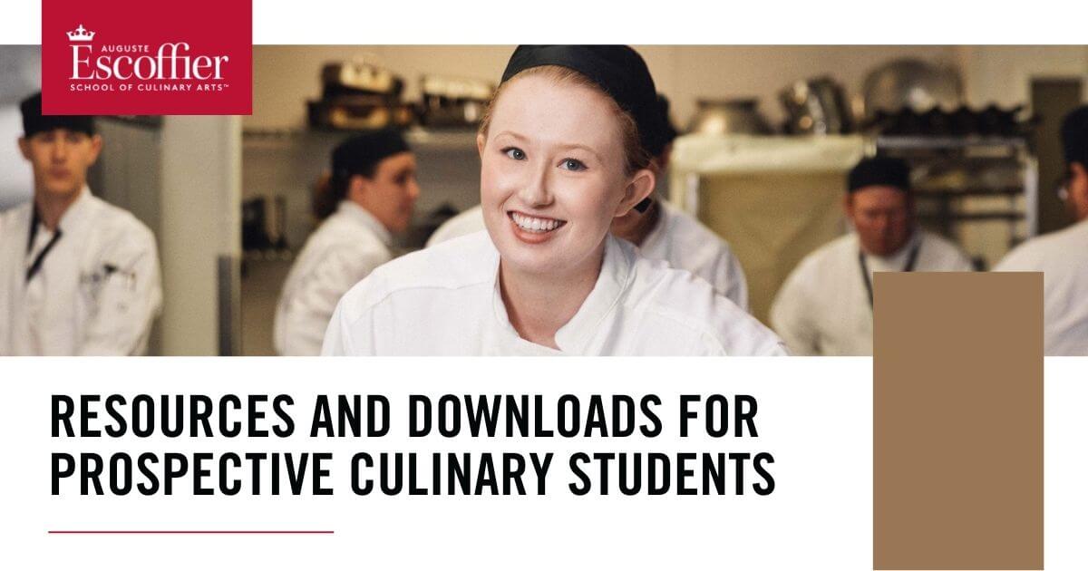 Download Culinary School Guides, Workbooks & Checklists - Escoffier