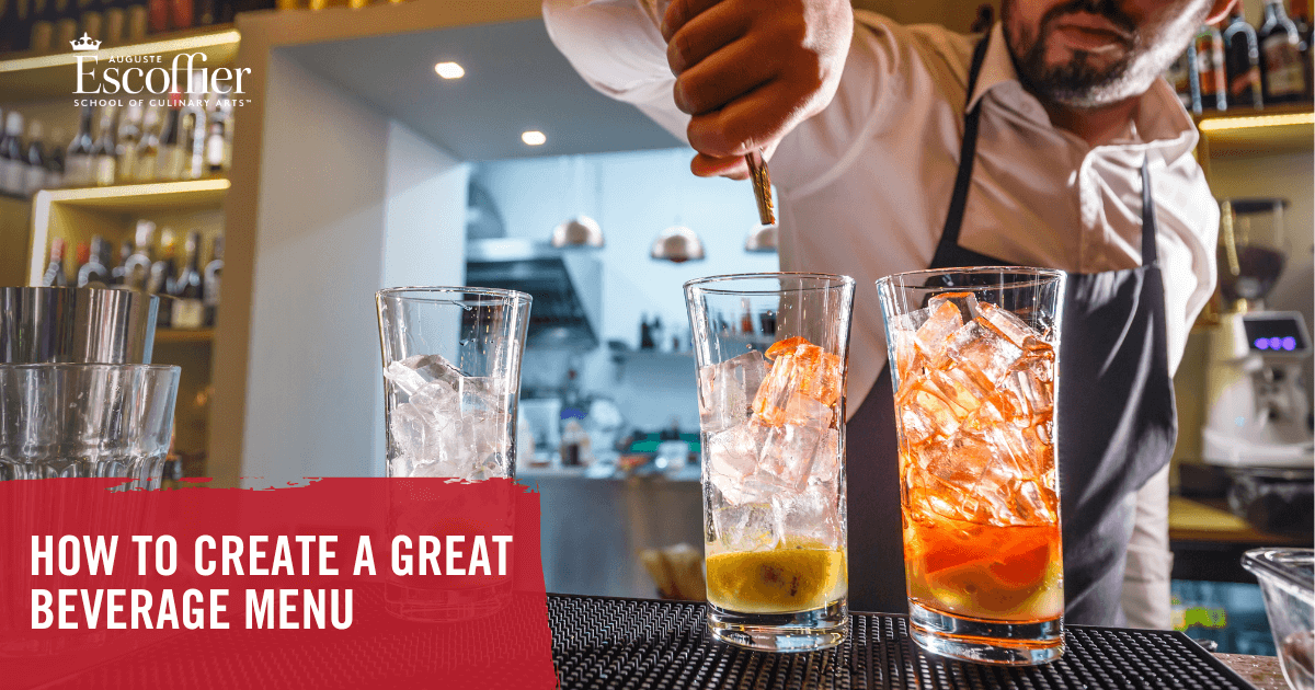 How to Create a Great Beverage Menu - Escoffier