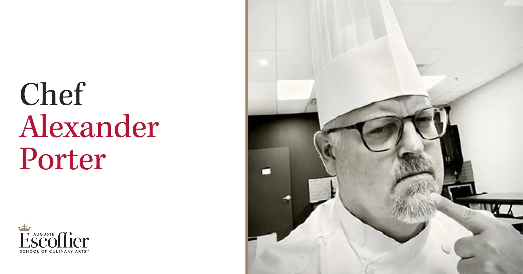 Chef Alexander Porter - Escoffier