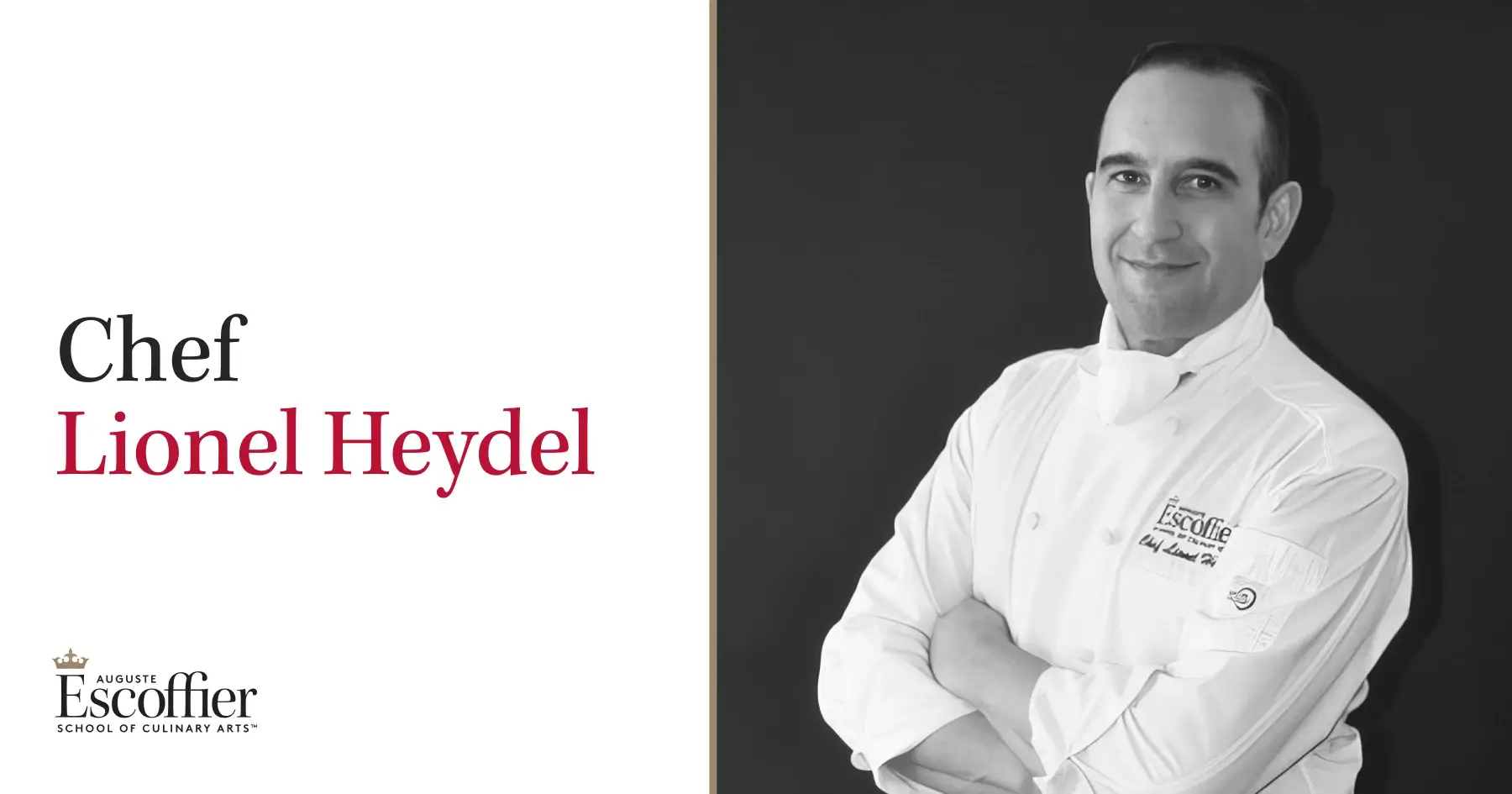 Chef Lionel Heydel - Escoffier